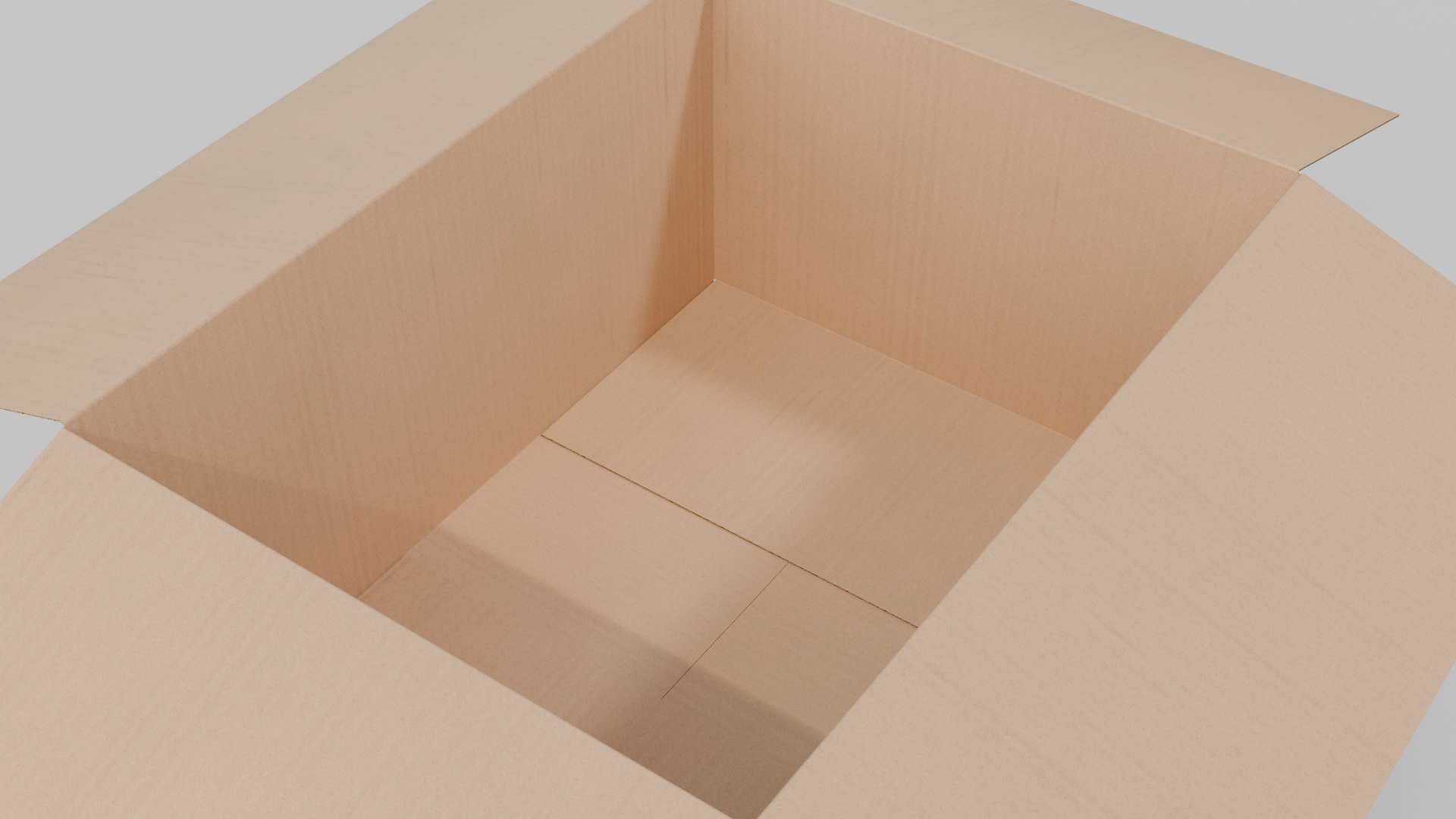 3D Cardboard Rectangular Box - Rigged And Fully Customizable ...