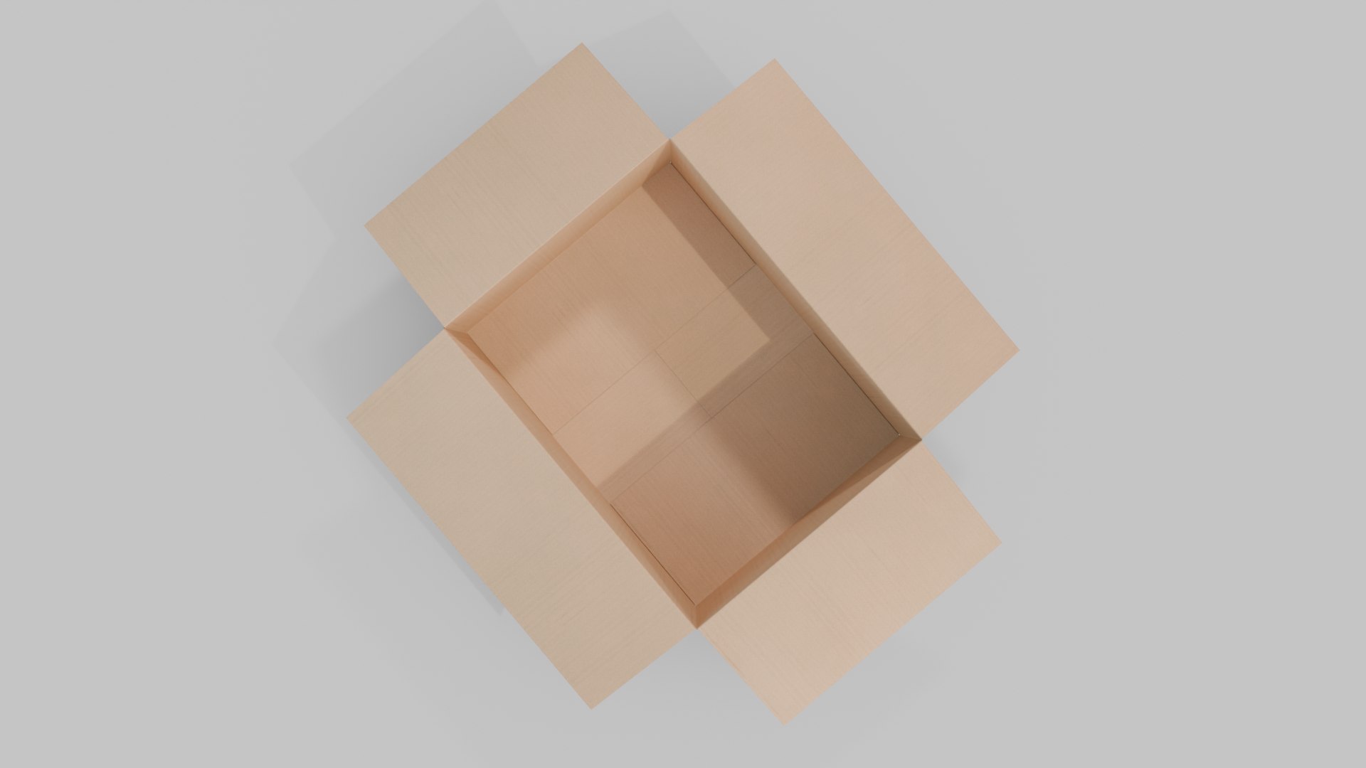 3D Cardboard Rectangular Box - Rigged And Fully Customizable ...
