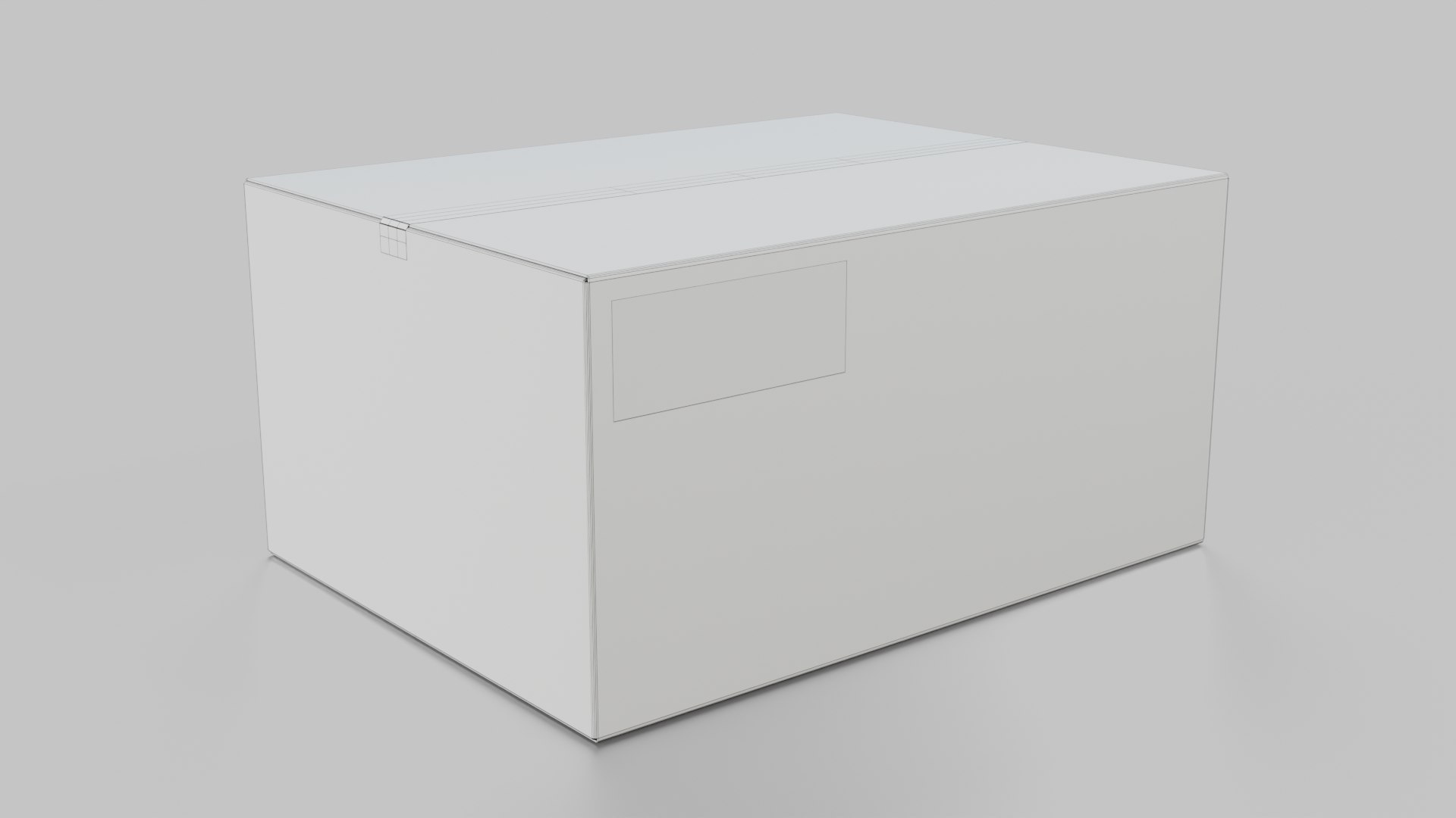 3D Cardboard Rectangular Box - Rigged And Fully Customizable ...