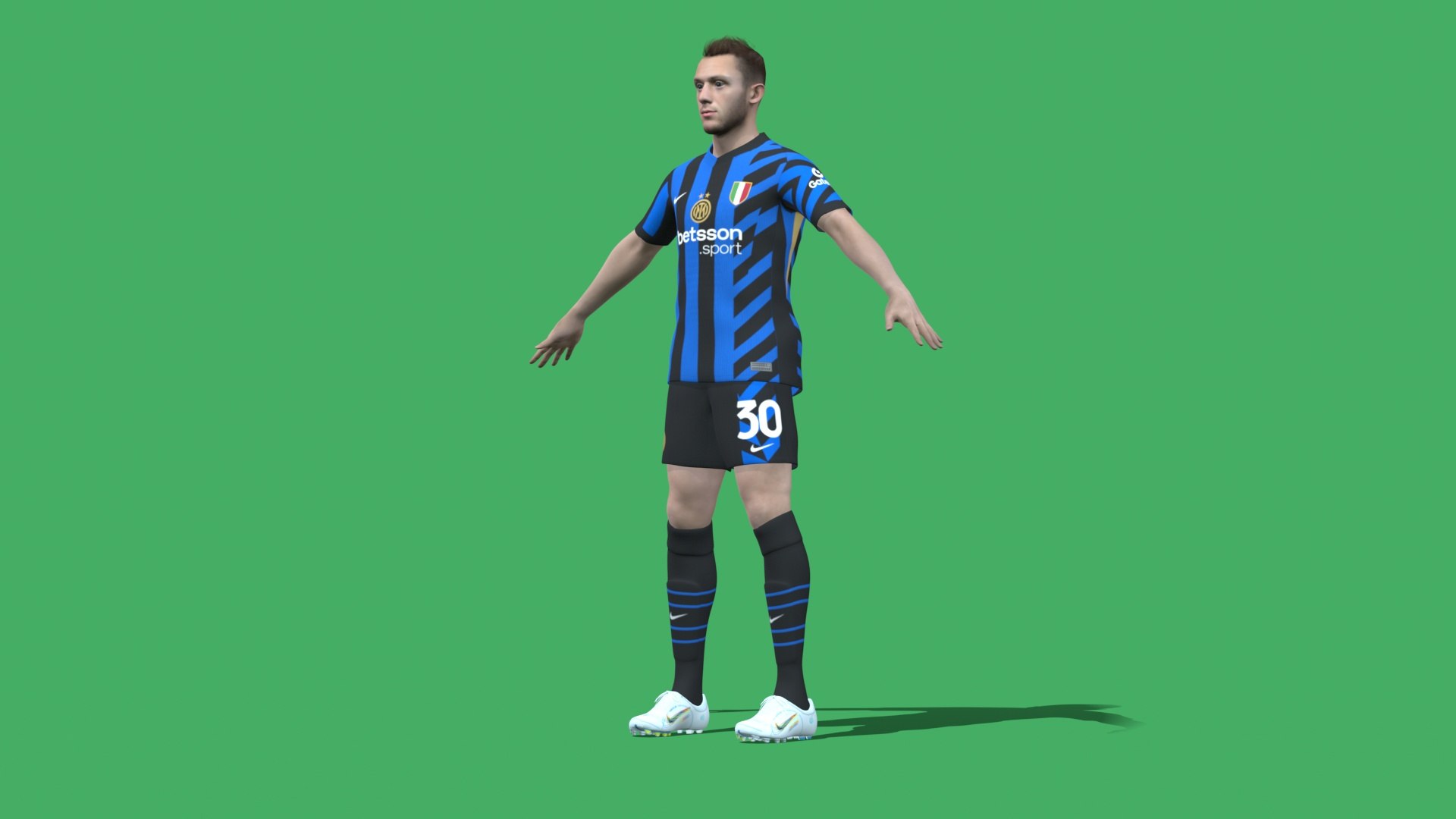 3D Rigged Carlos Augusto Inter Milan 2025 3D Model - TurboSquid 2369418