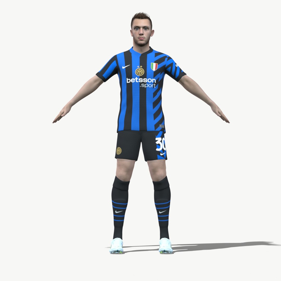 3D Rigged Carlos Augusto Inter Milan 2025 3D Model - TurboSquid 2369418