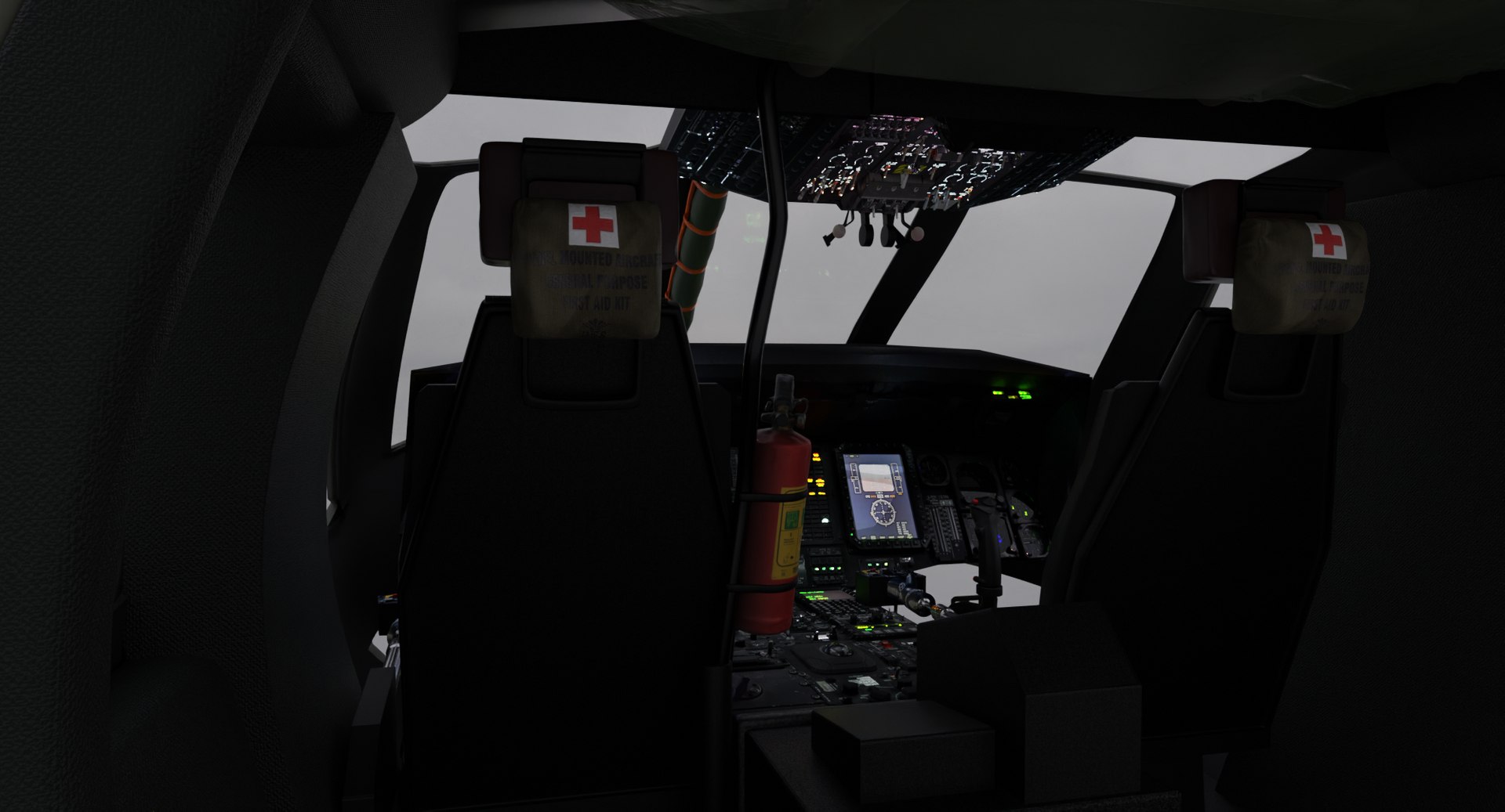 Black Hawk Helicopter With Full Interior 3D Model - TurboSquid 2104448
