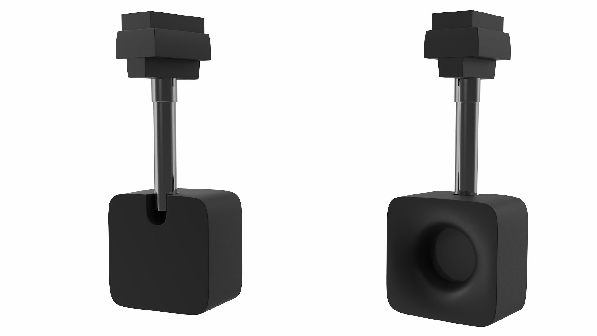 Square LED Track Light Head Model - TurboSquid 2279849
