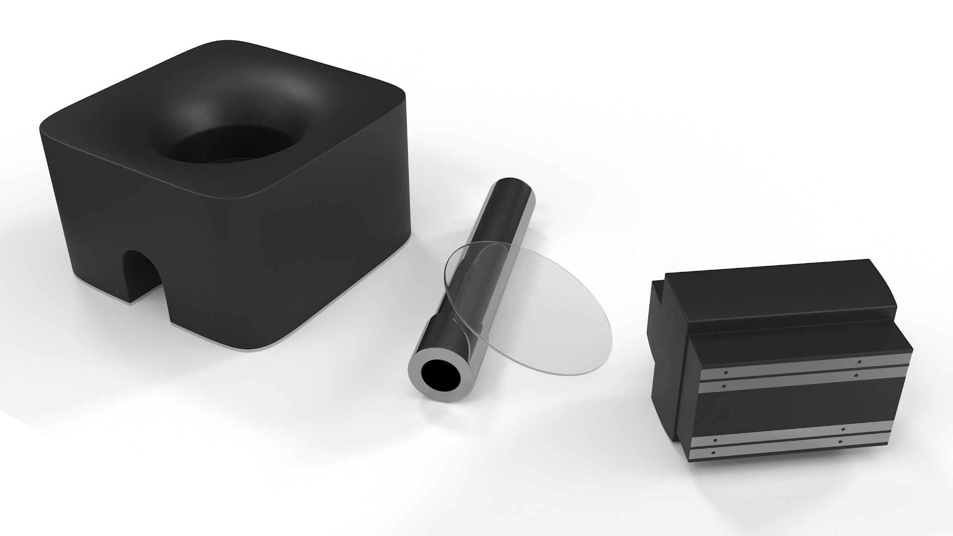 Square LED Track Light Head Model - TurboSquid 2279849