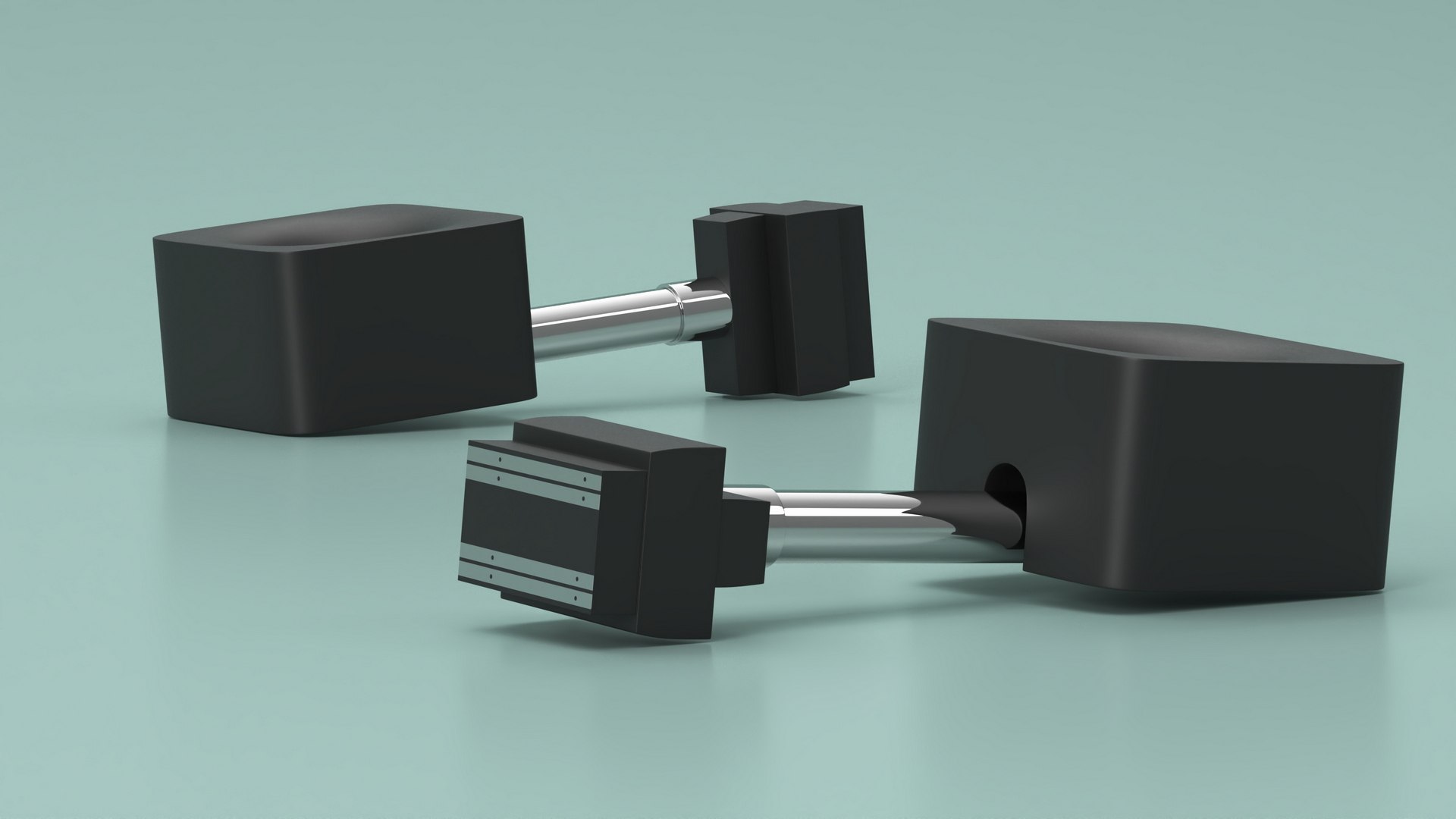 Square LED Track Light Head Model - TurboSquid 2279849