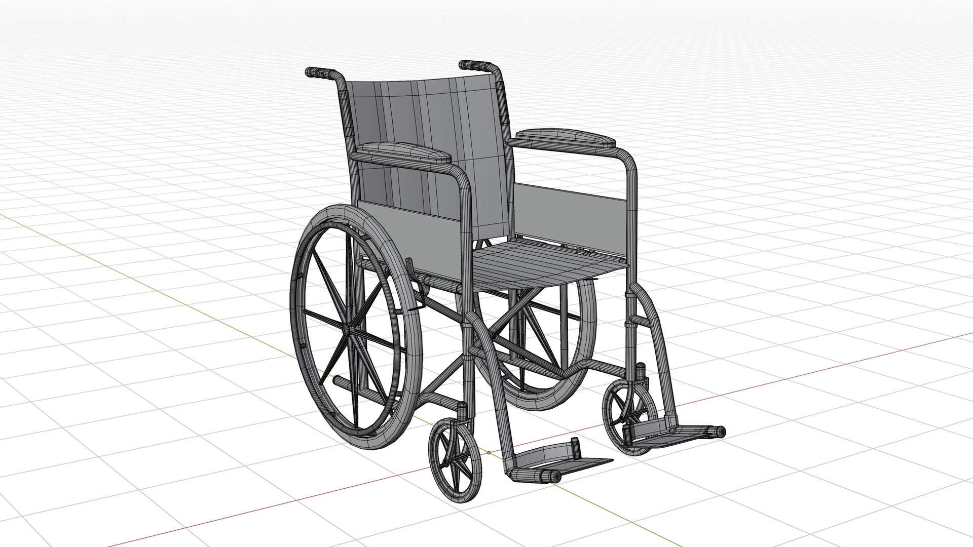 Wheelchair 3D Model - TurboSquid 2016505