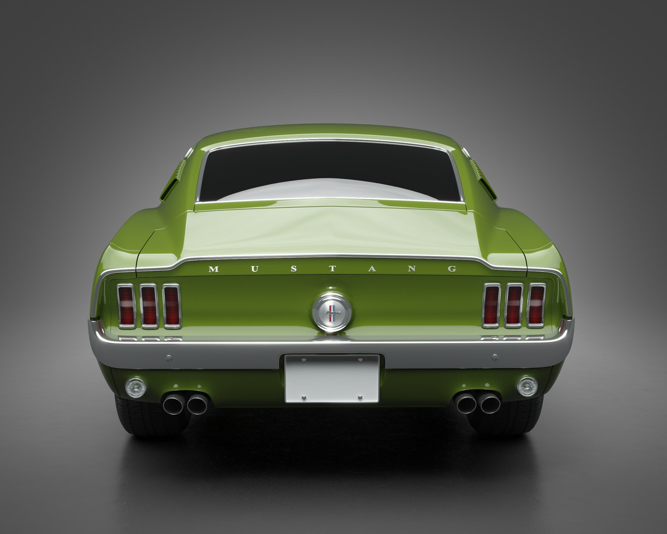 1967 Ford Mustang Fastback 3D Model - TurboSquid 1743026