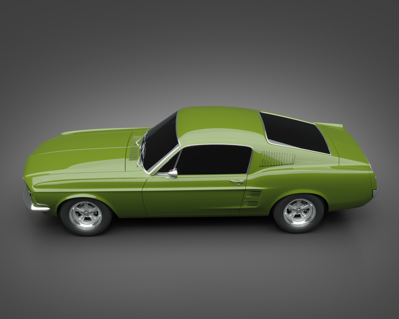1967 Ford Mustang Fastback 3D Model - TurboSquid 1743026