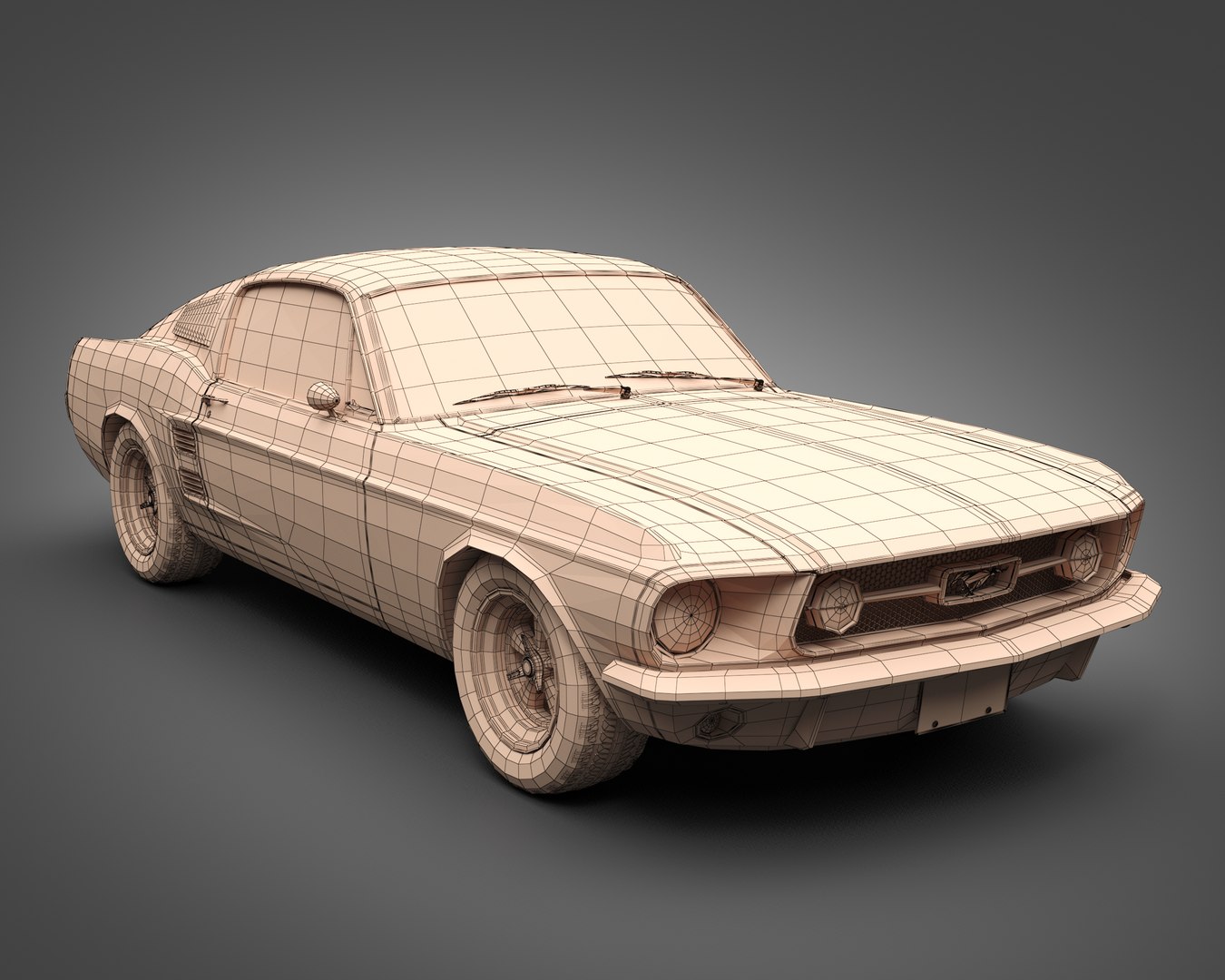 1967 Ford Mustang Fastback 3D Model - TurboSquid 1743026