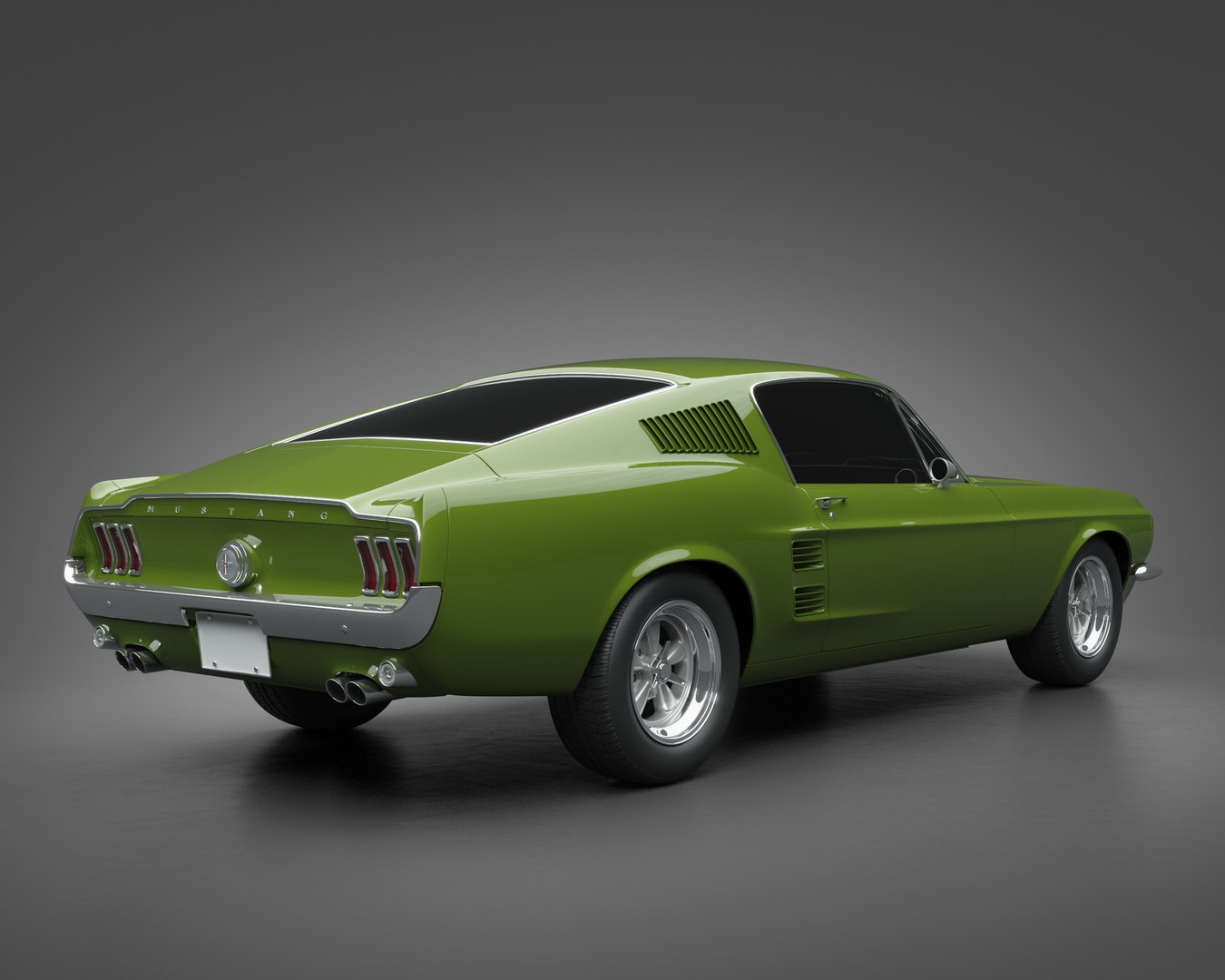 1967 Ford Mustang Fastback 3D Model - TurboSquid 1743026