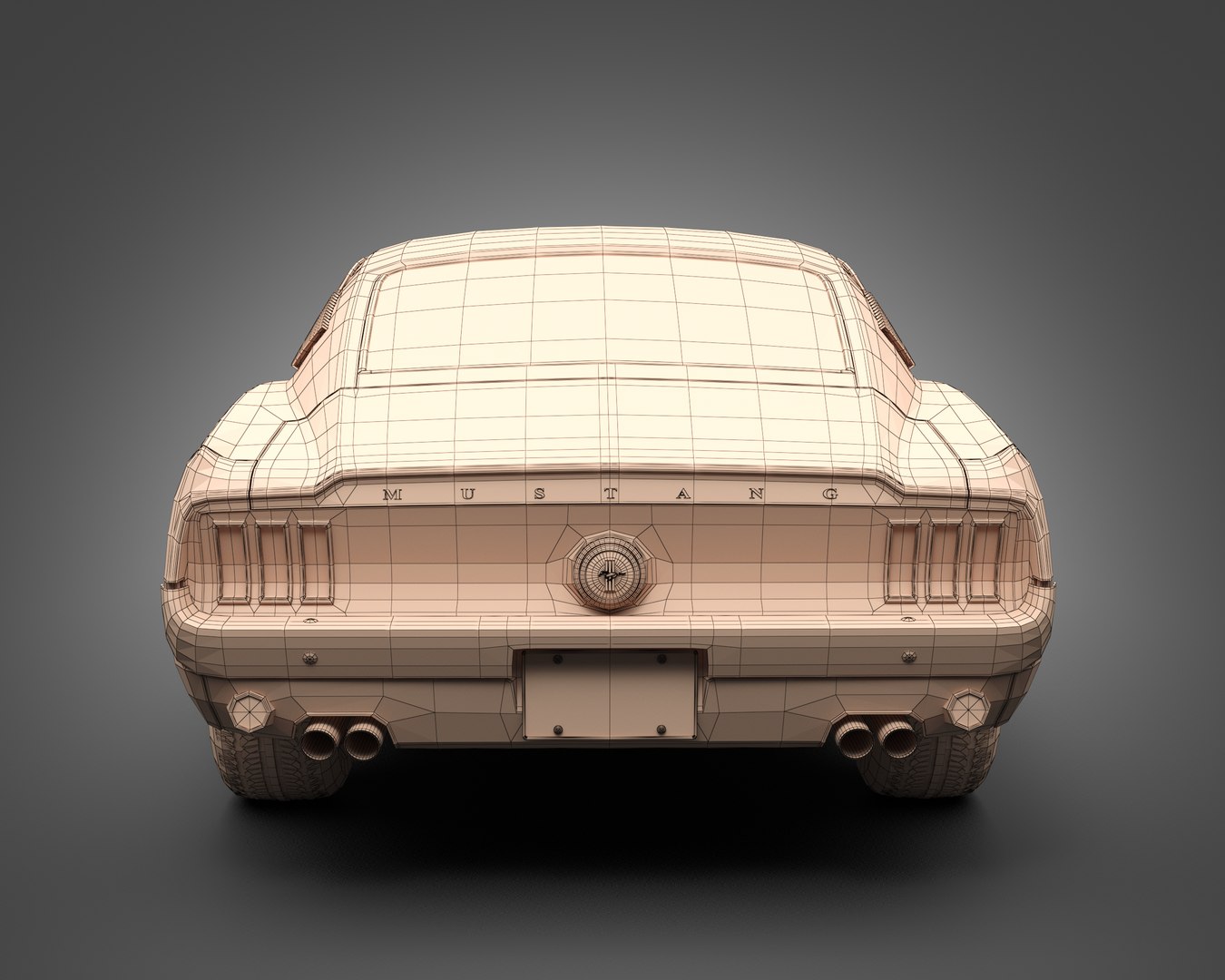 1967 Ford Mustang Fastback 3D Model - TurboSquid 1743026
