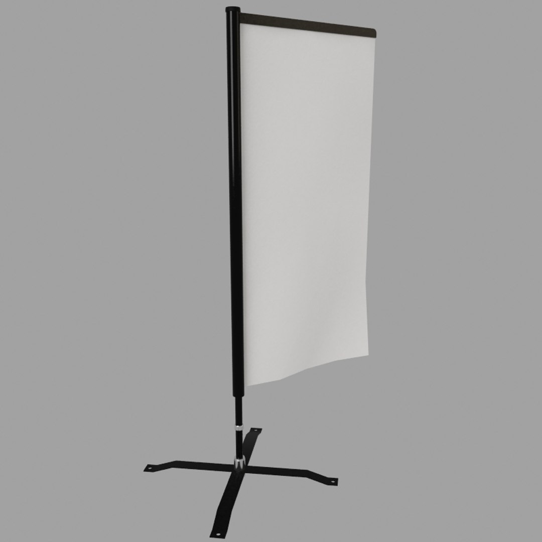 3d banner flag