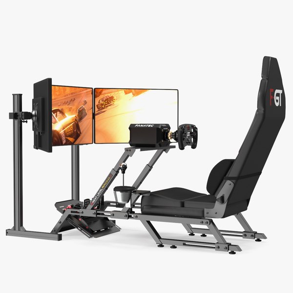 modelo 3d F-GT Racing Simulator Rig GT con 3 pantallas - TurboSquid 2069312