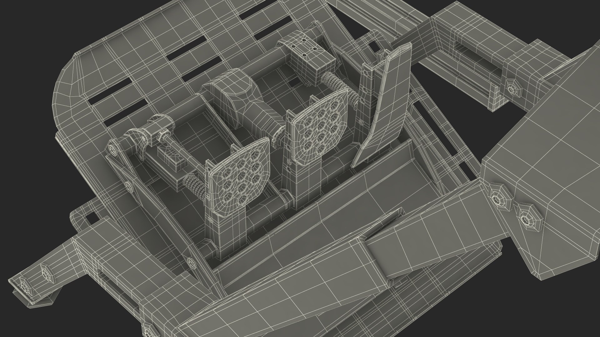 3D F-GT Racing Simulator Rig GT With 3 Screens - TurboSquid 2069312