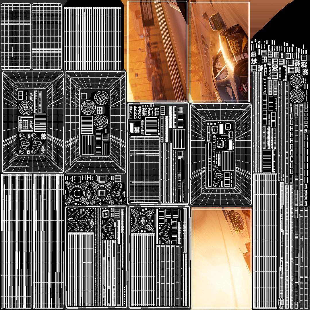 3D F-GT Racing Simulator Rig GT with 3 Screens - TurboSquid 2069312
