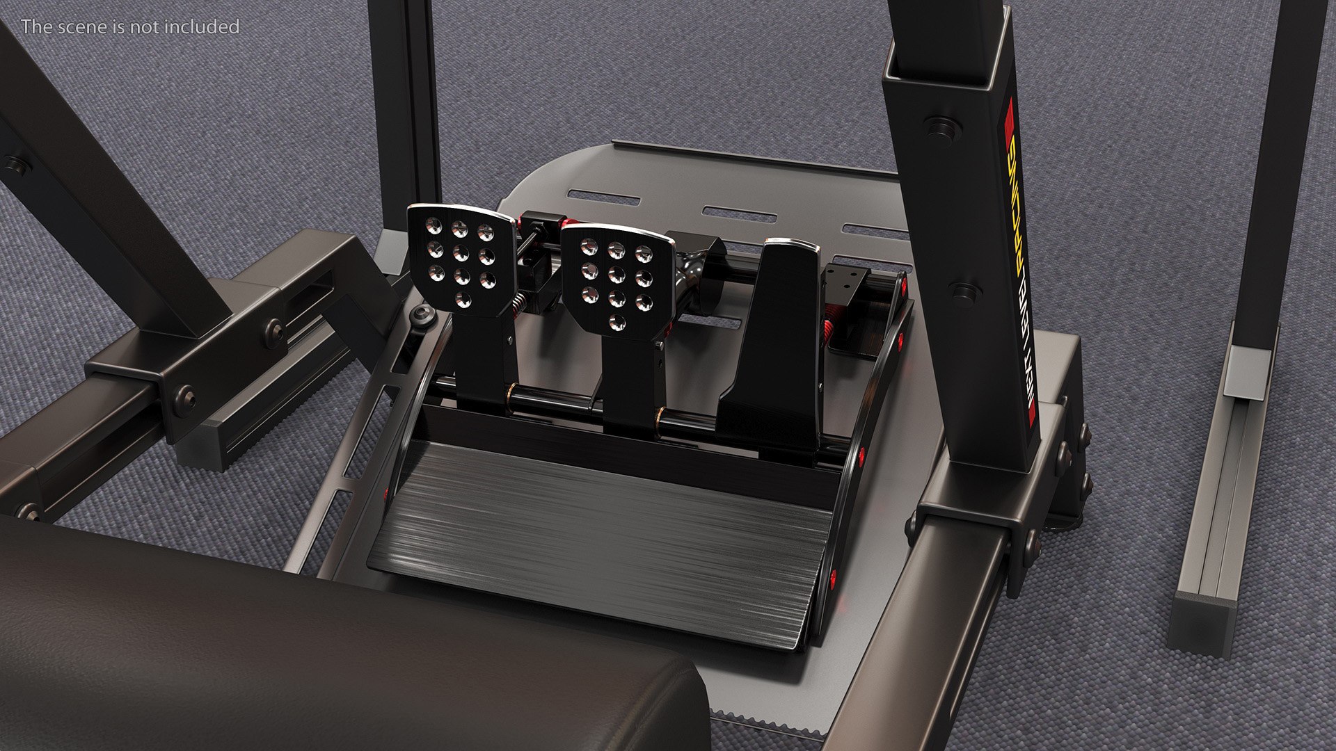 3D F-GT Racing Simulator Rig GT with 3 Screens - TurboSquid 2069312