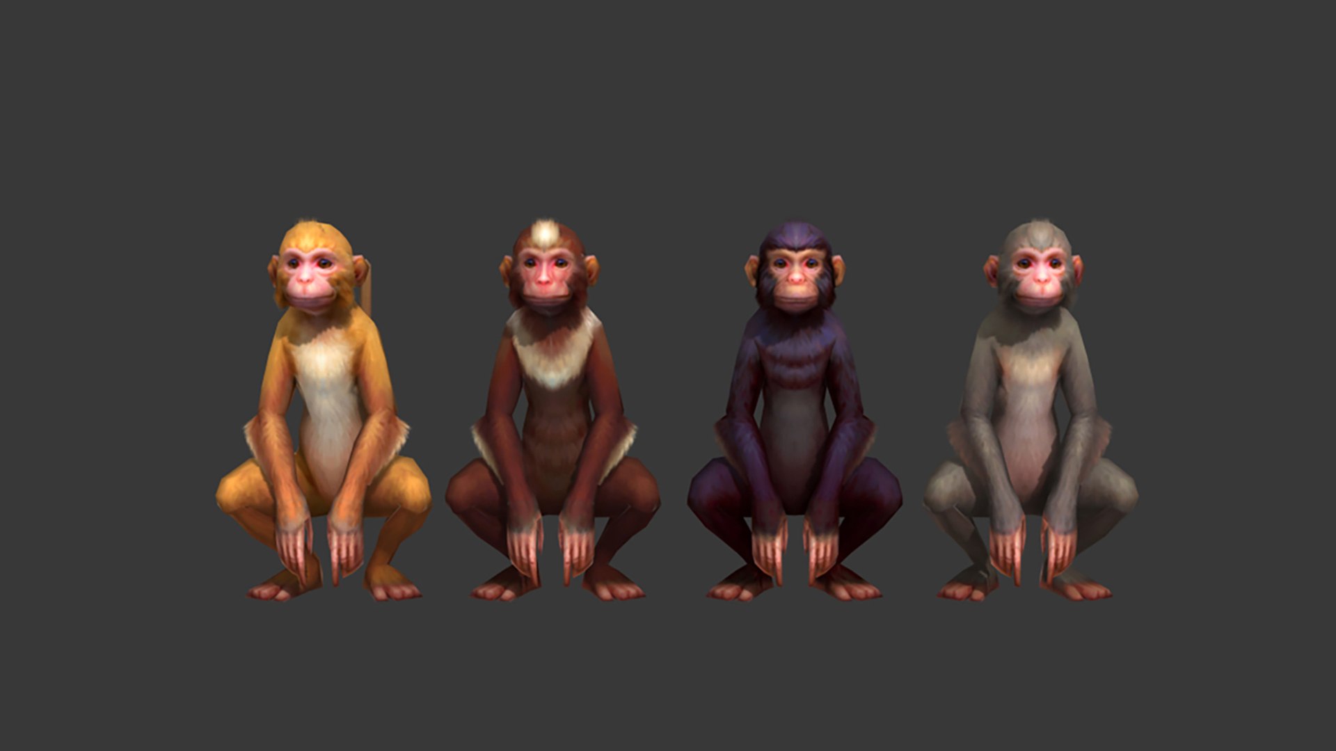 Animated Monkey 3D - TurboSquid 2207952