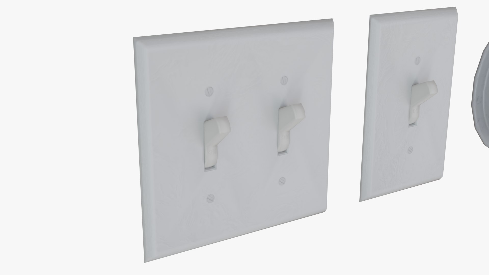 WALL PROPS 1 Light Switch Vent Toilet Paper Smoke Alarm Outlet 3D ...