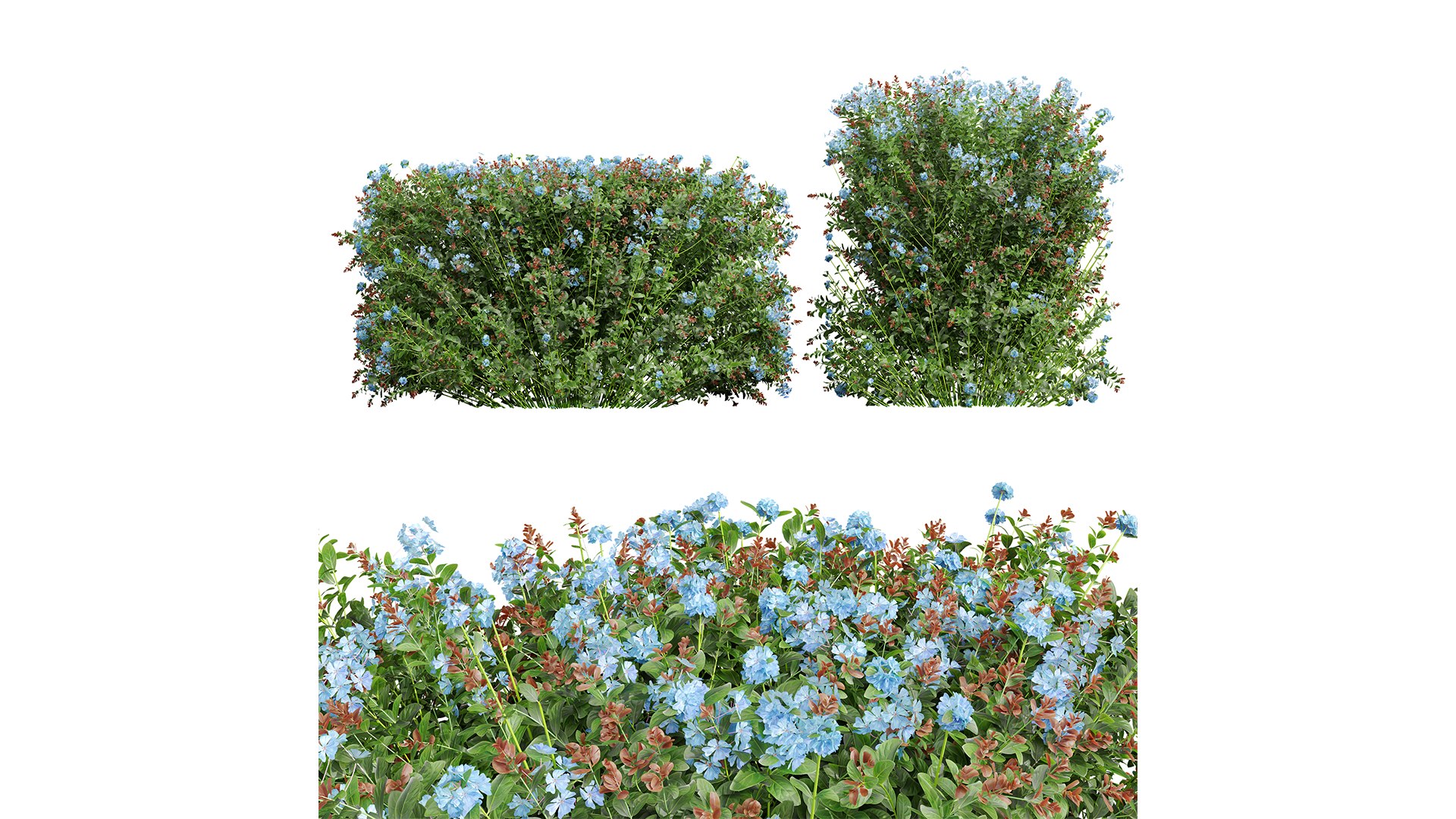 9Different SETS Of Plant Bush Set Vol 30 3D Model - TurboSquid 2205099