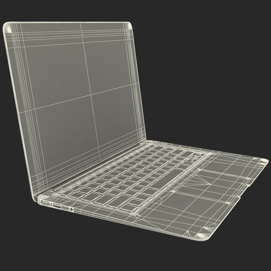 3d Apple Macbook Air 13 Model