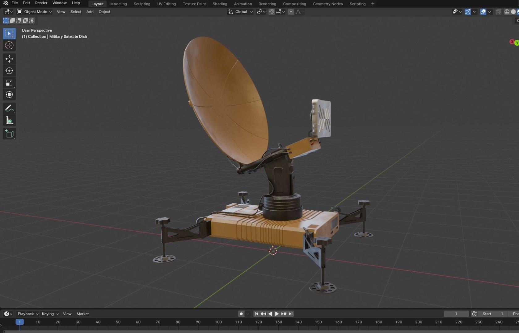 Military Satalite Disk 3D - TurboSquid 2245849