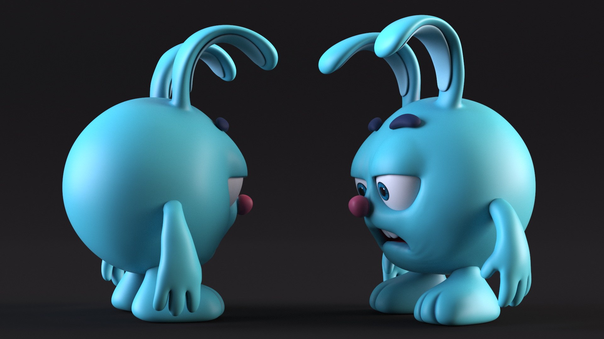 3D Cartoon Character Krash Sad Pose - TurboSquid 2122356