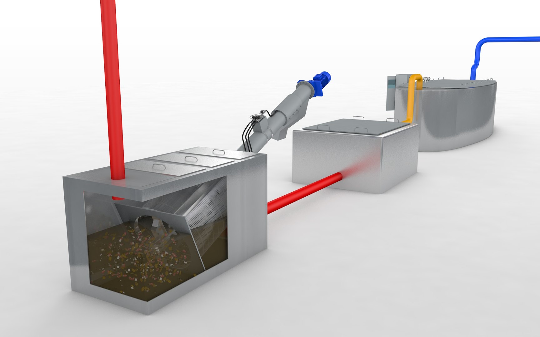 Purification Waste Water Model - TurboSquid 1435890