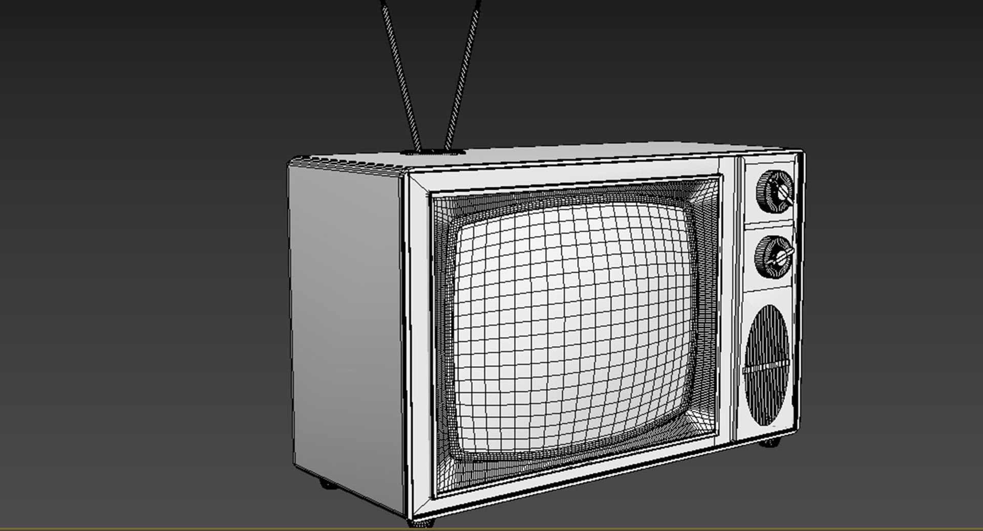 3D Vintage Television Set - TurboSquid 1514275