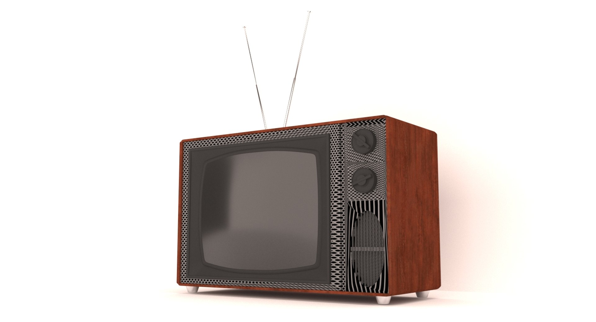 3D Vintage Television Set - TurboSquid 1514275