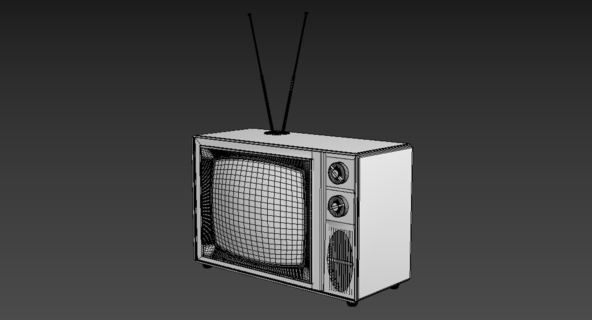 3D Vintage Television Set - TurboSquid 1514275