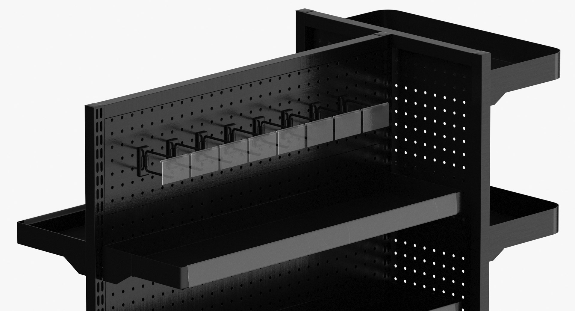 Checkout Aisle Shelving Color Variation 3D model - TurboSquid 2136315