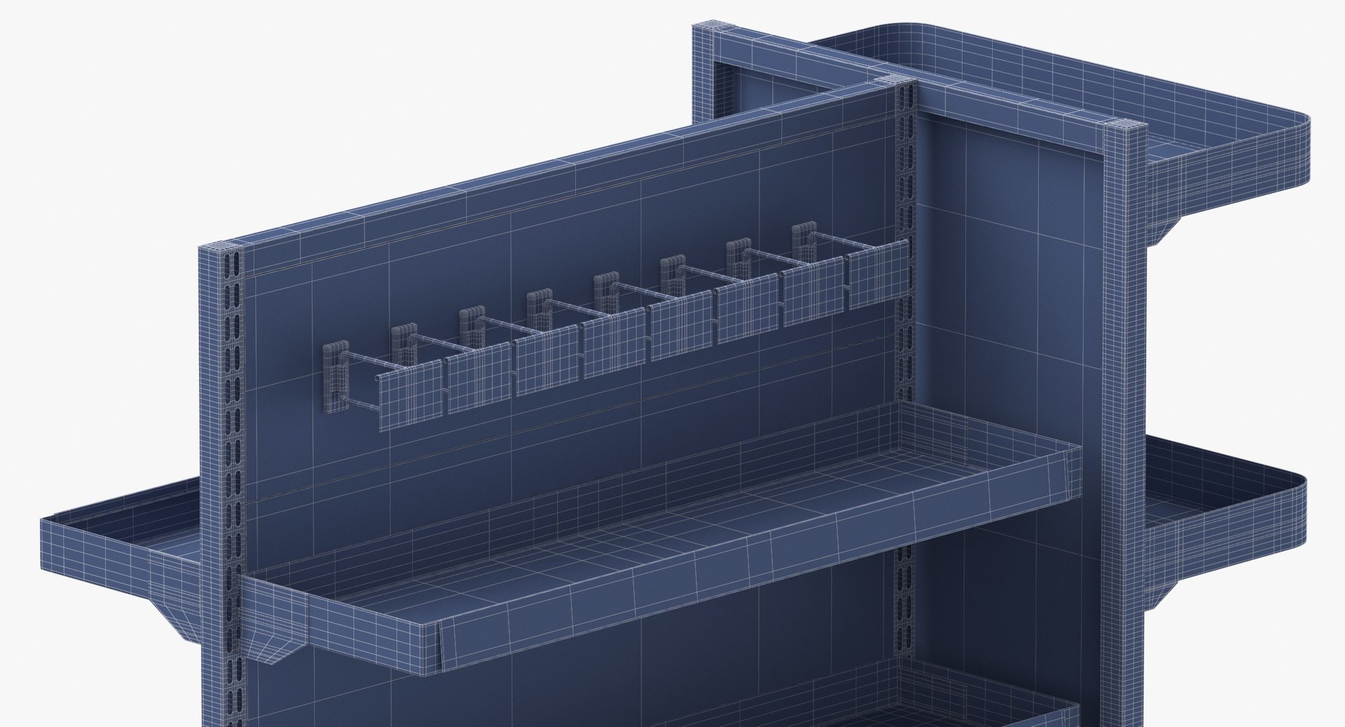 Checkout Aisle Shelving Color Variation 3D model - TurboSquid 2136315