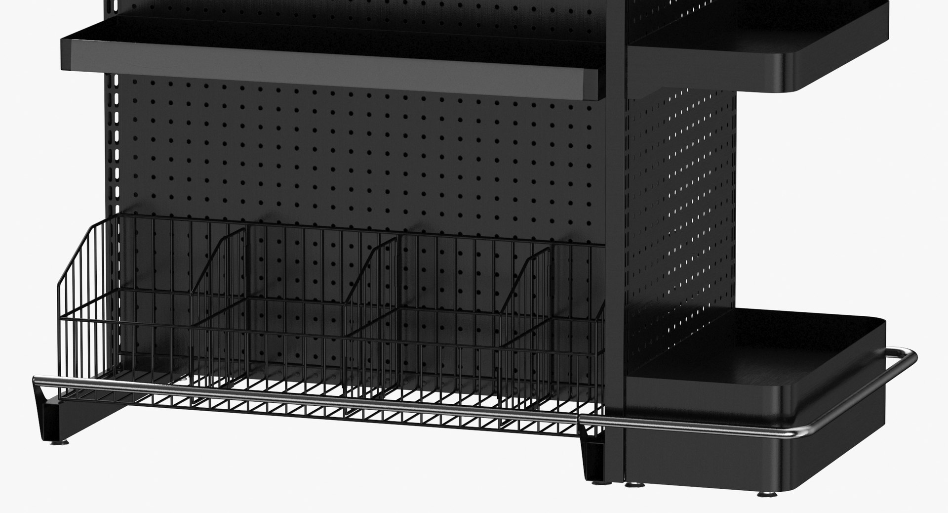 Checkout Aisle Shelving Color Variation 3D model - TurboSquid 2136315