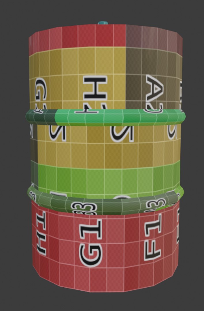 3D Metal barrel with elements of dirt rust and stickers - TurboSquid ...