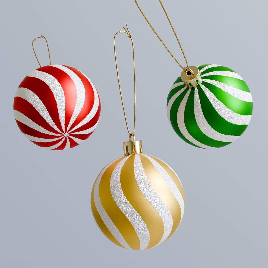 Christmas Balls Ornament 2 3D - TurboSquid 2315437