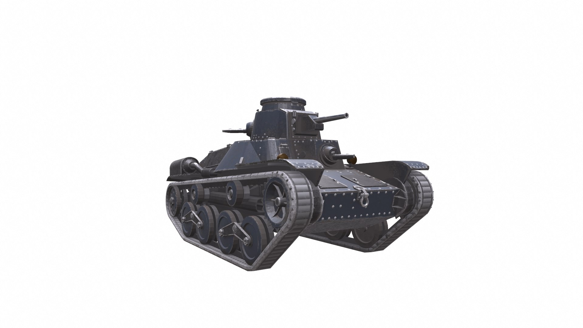 Type 95 Ha-go Japanese 3D Model - TurboSquid 1483375