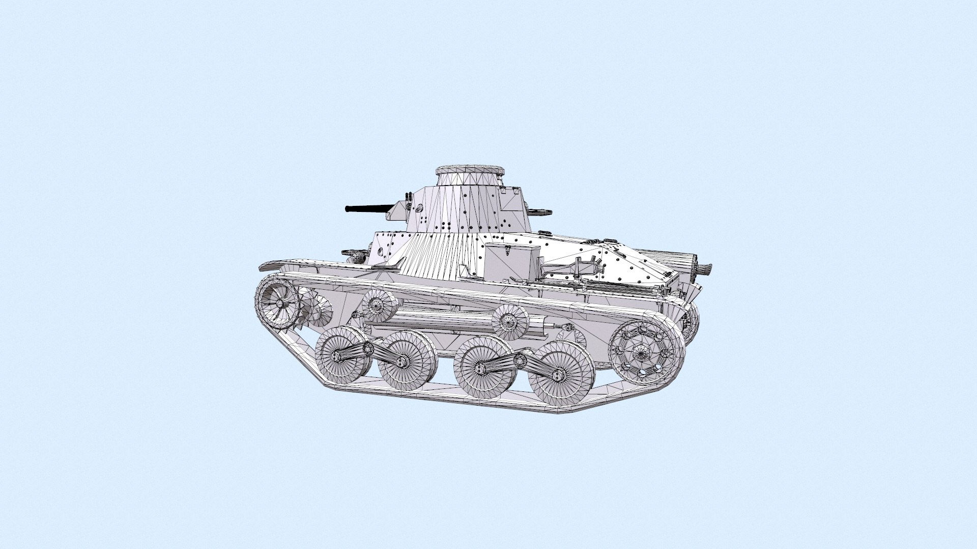 Type 95 Ha-go Japanese 3D Model - TurboSquid 1483375