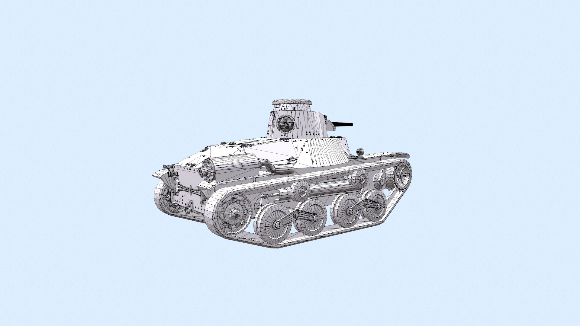 Type 95 Ha-go Japanese 3D Model - TurboSquid 1483375