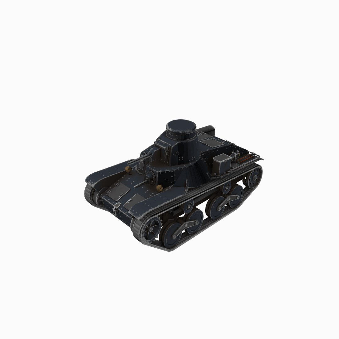Type 95 Ha-go Japanese 3D Model - TurboSquid 1483375
