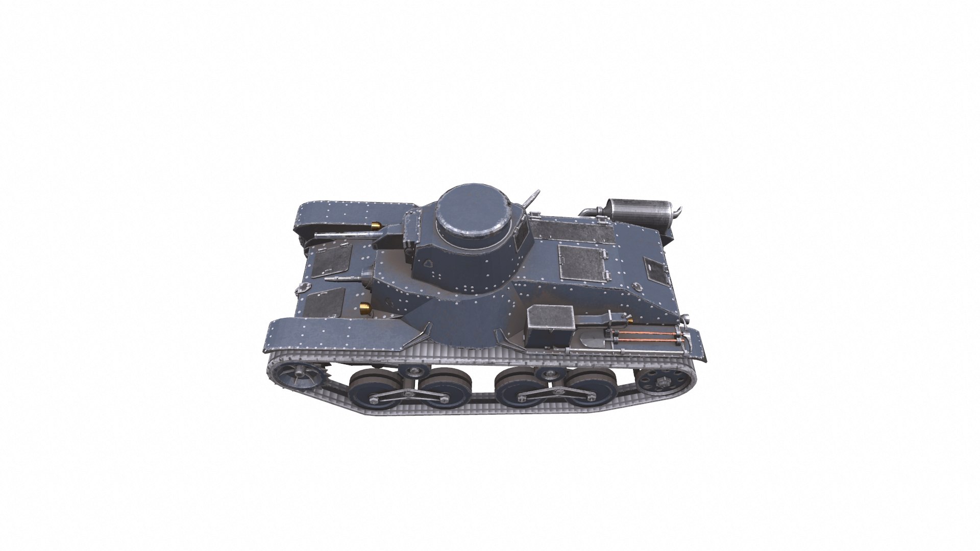 Type 95 Ha-go Japanese 3D Model - TurboSquid 1483375