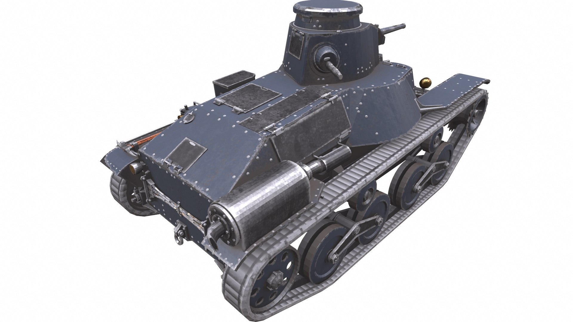 Type 95 Ha-go Japanese 3D Model - TurboSquid 1483375