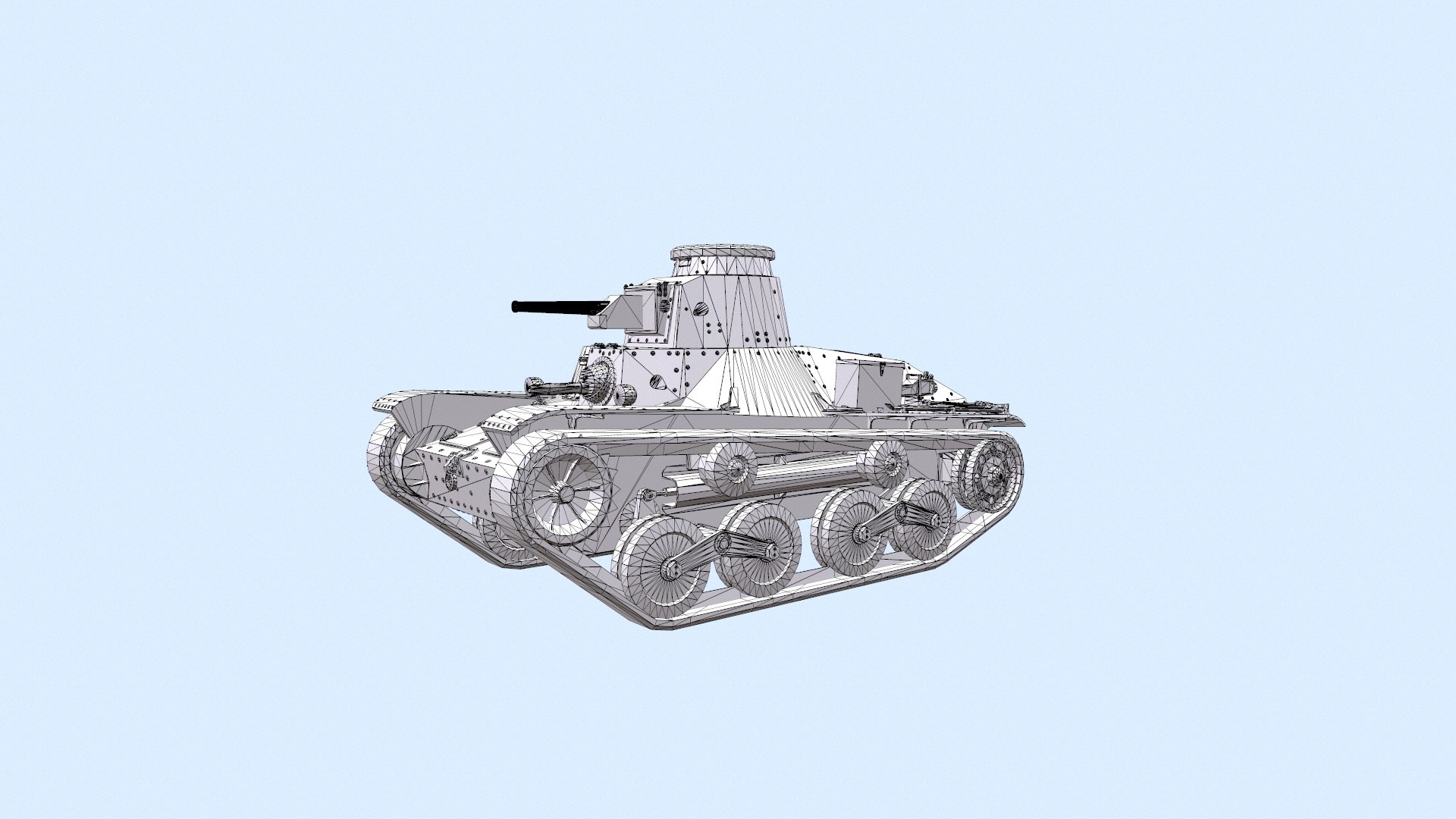 Type 95 Ha-go Japanese 3D Model - TurboSquid 1483375