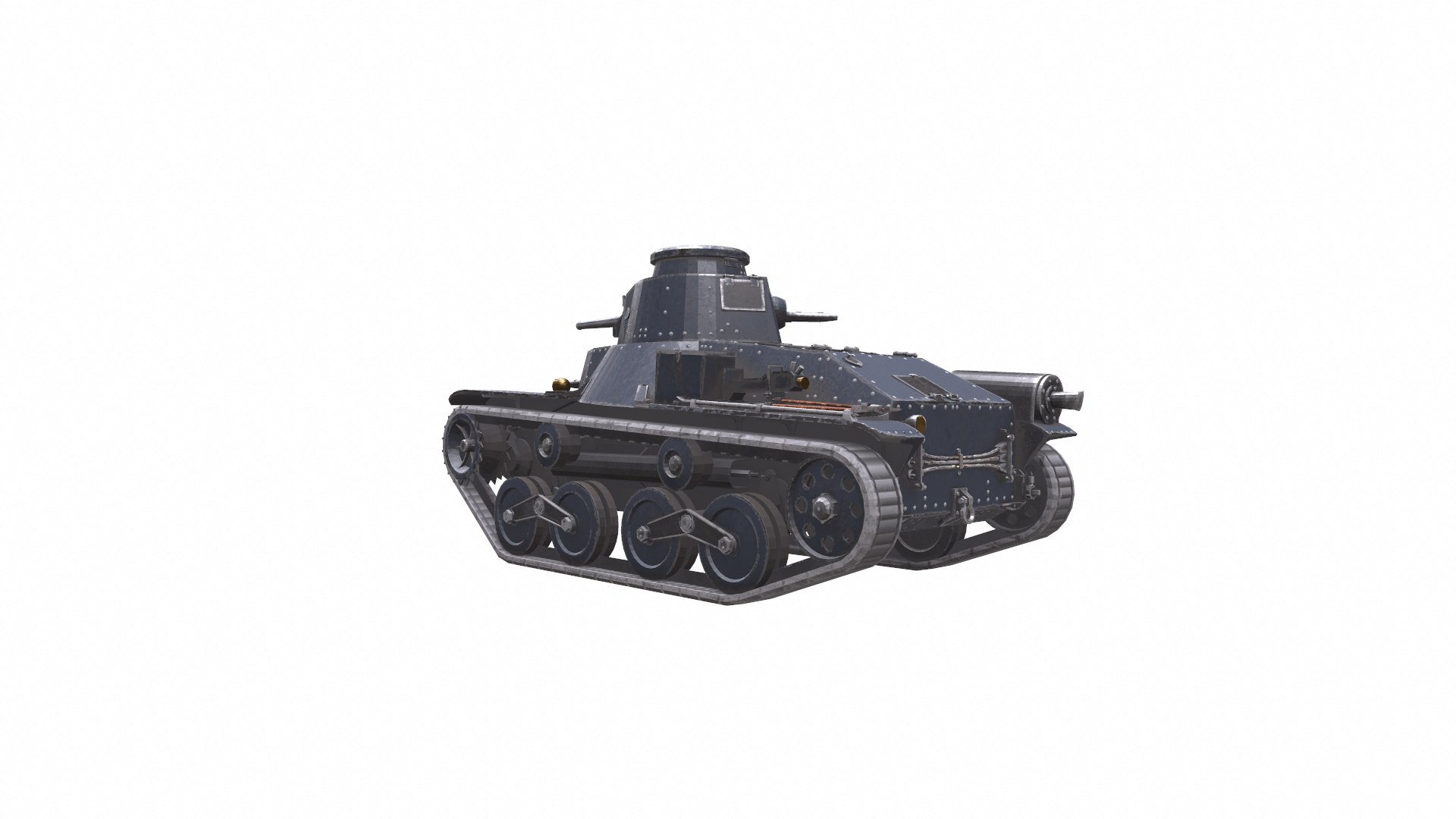 Type 95 Ha-go Japanese 3D Model - TurboSquid 1483375