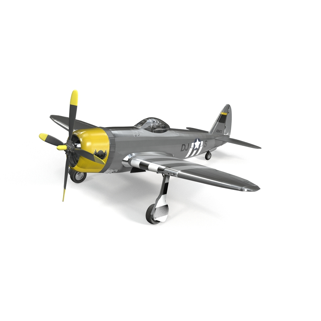 Republic P-47 Thunderbolt 3d Model