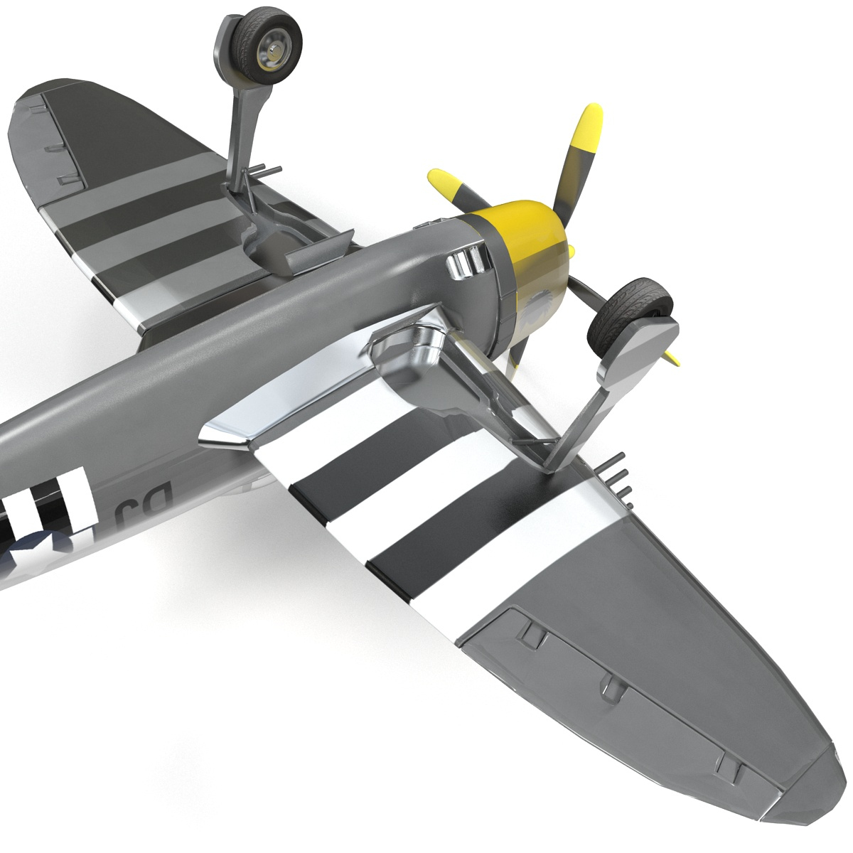 republic p-47 thunderbolt 3d model