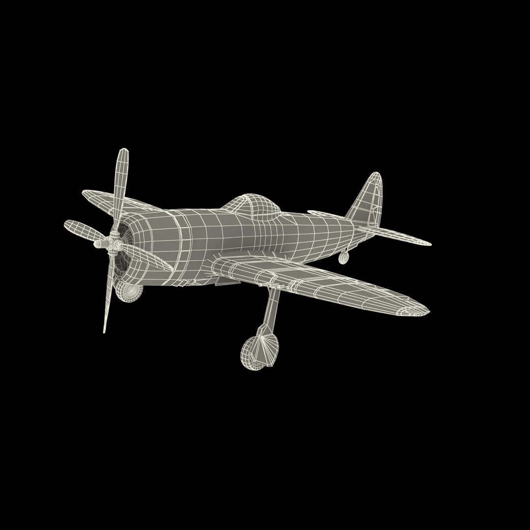 Republic P-47 Thunderbolt 3d Model