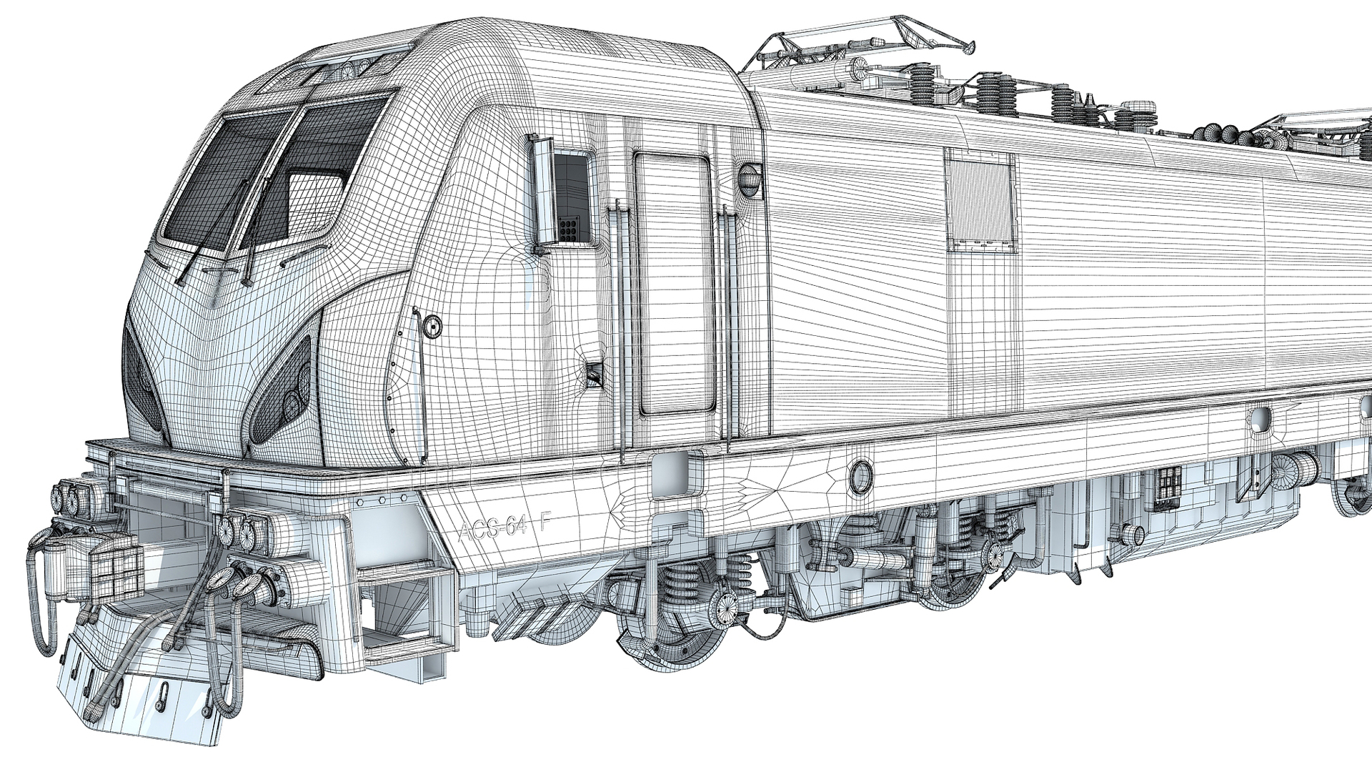 3D locomotive acs-64 passenger - TurboSquid 1664156