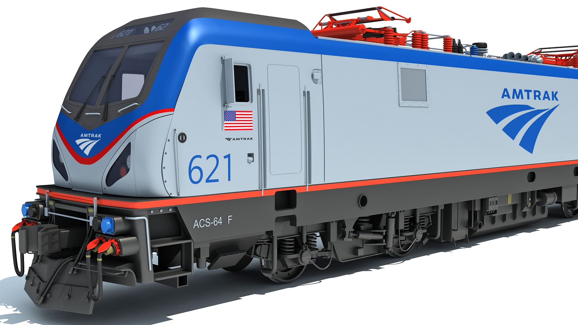 3D locomotive acs-64 passenger - TurboSquid 1664156
