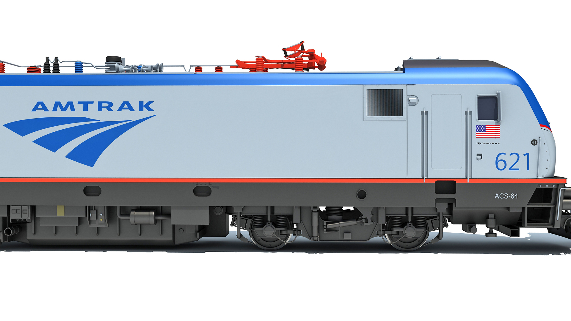 3D locomotive acs-64 passenger - TurboSquid 1664156