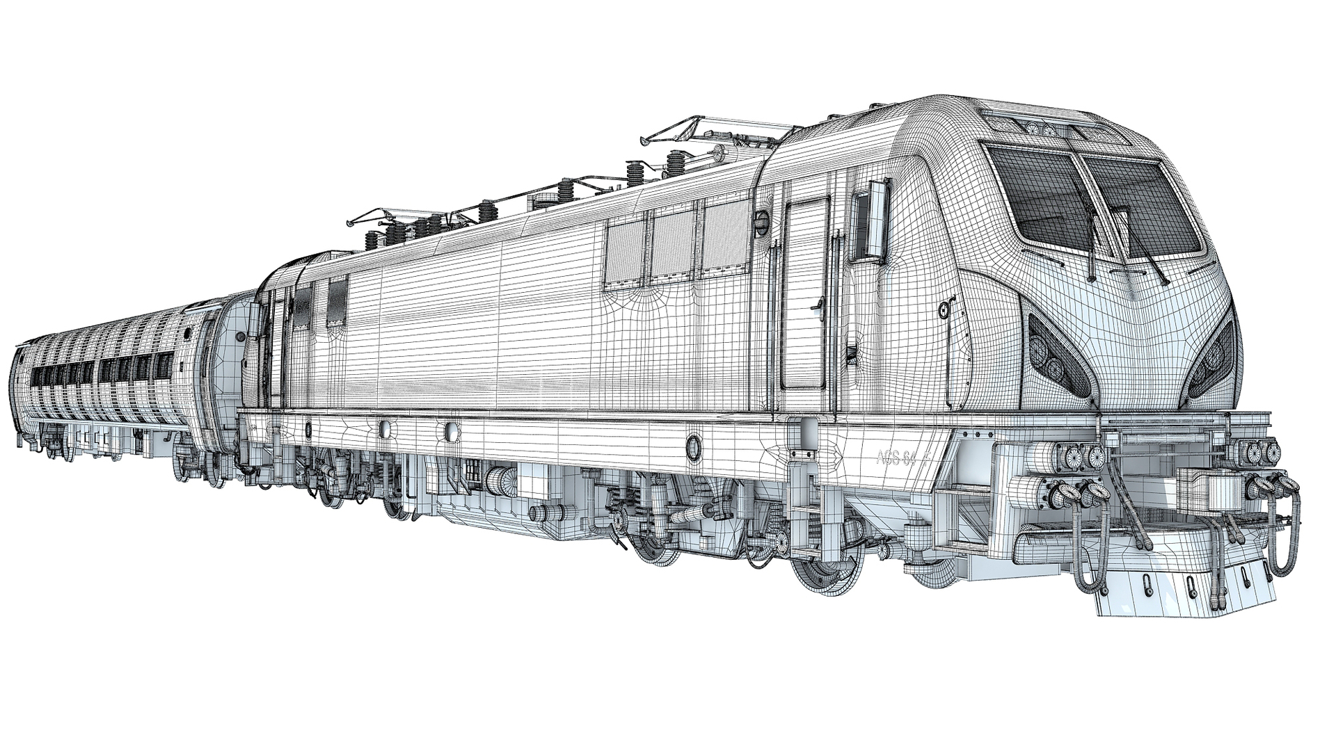 3D locomotive acs-64 passenger - TurboSquid 1664156